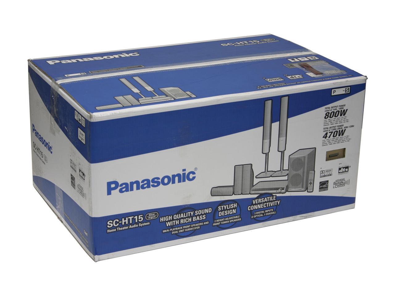 Panasonic SC-HT15 5.1CH Silver Home Theater System - Newegg.com