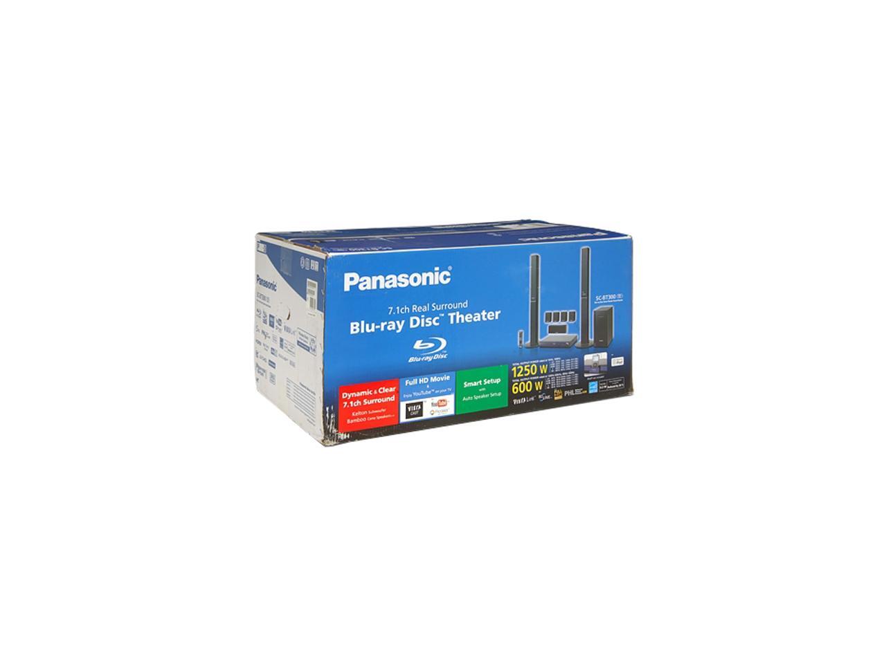 Panasonic SC-BT300 7.1-Channel Blu-Ray Home Theater System - Newegg.com