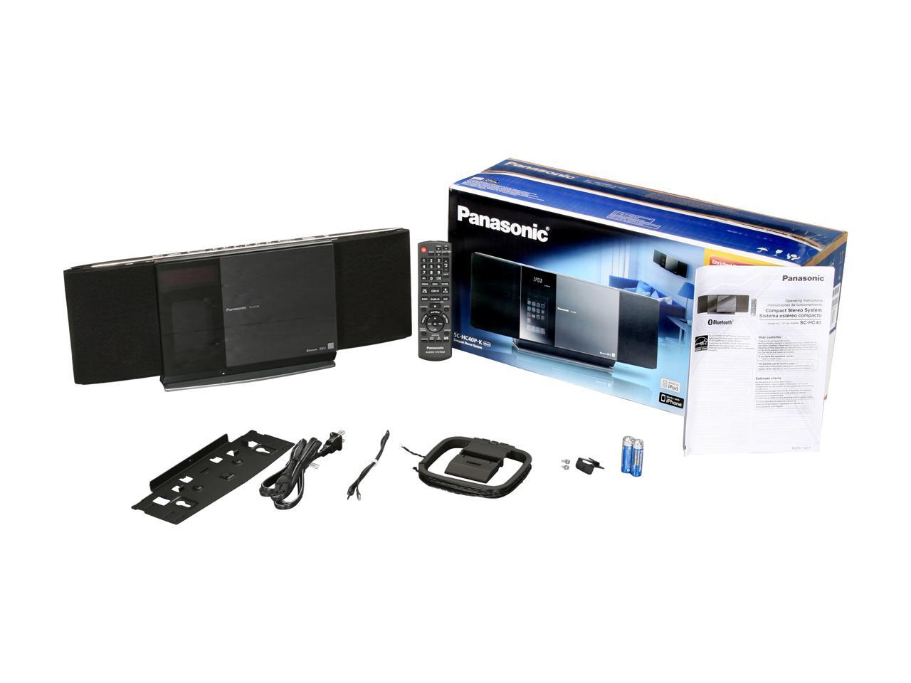 Panasonic Compact Stereo System SC-HC40 - Newegg.com