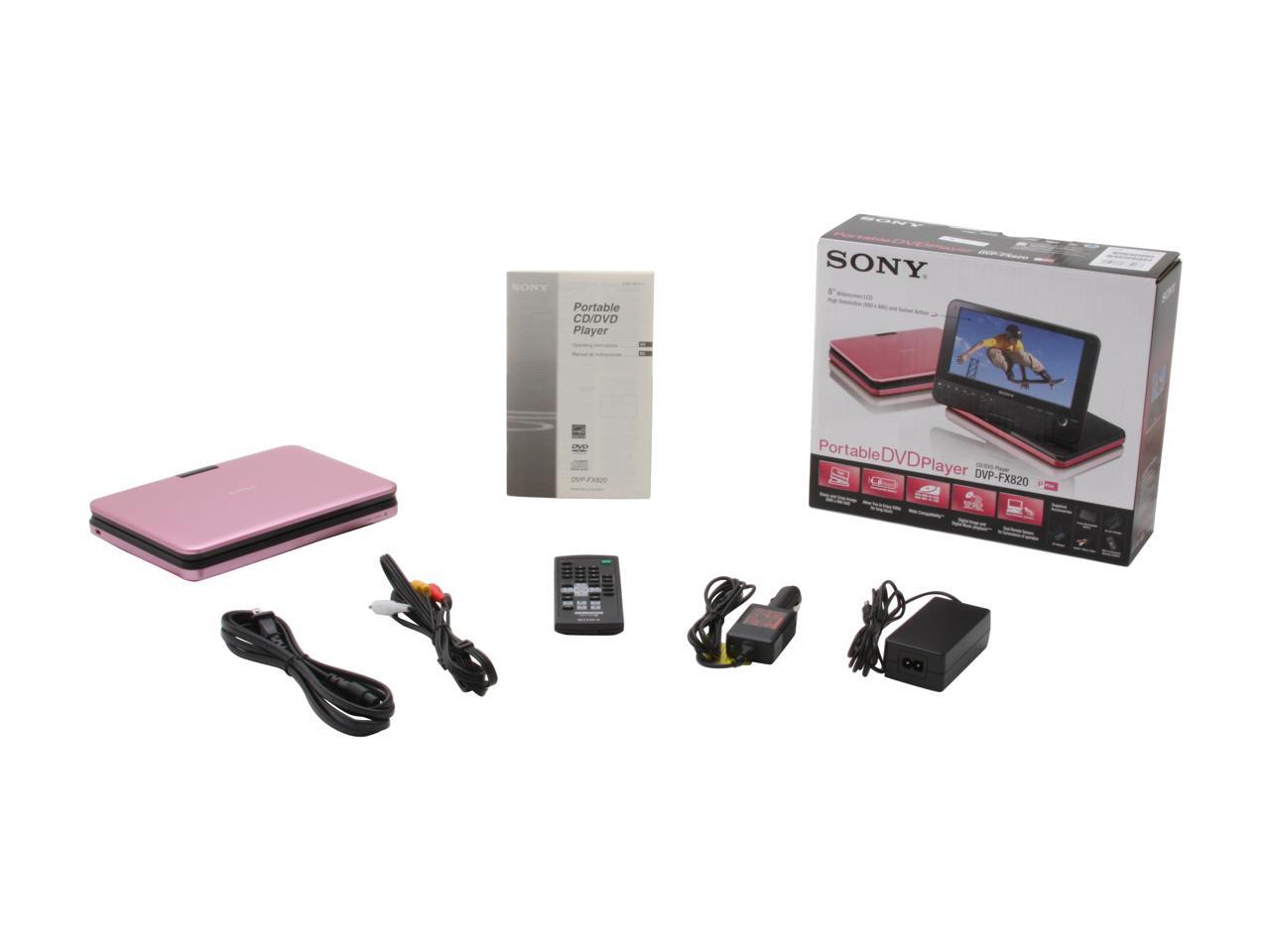 SONY DVP-FX820/P 8" Portable DVD Players- Pink - Newegg.com
