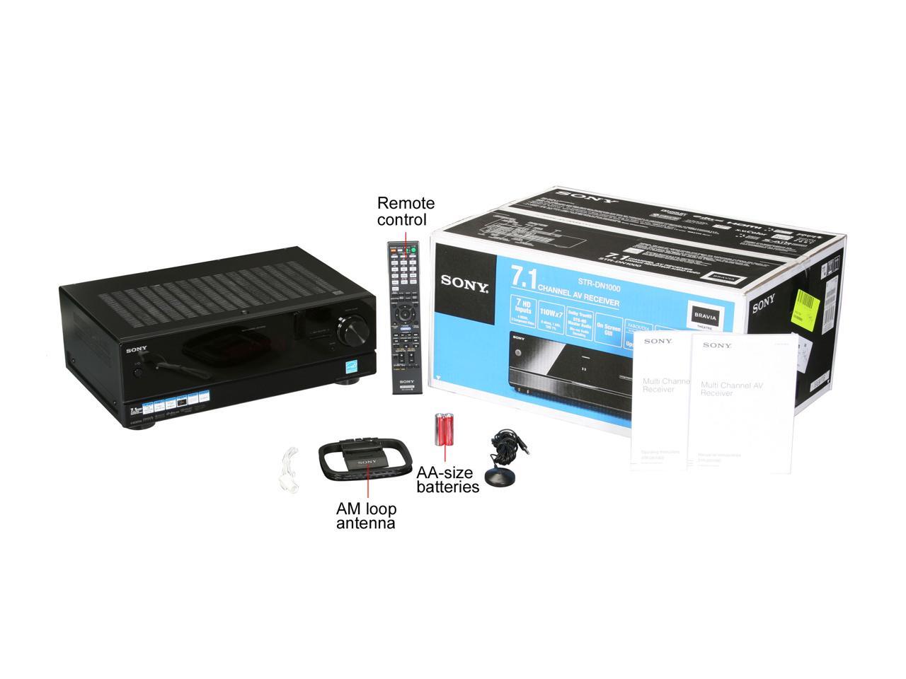 SONY STR-DN1000 7.1-Channel Home Theater A/V Receiver - Newegg.com