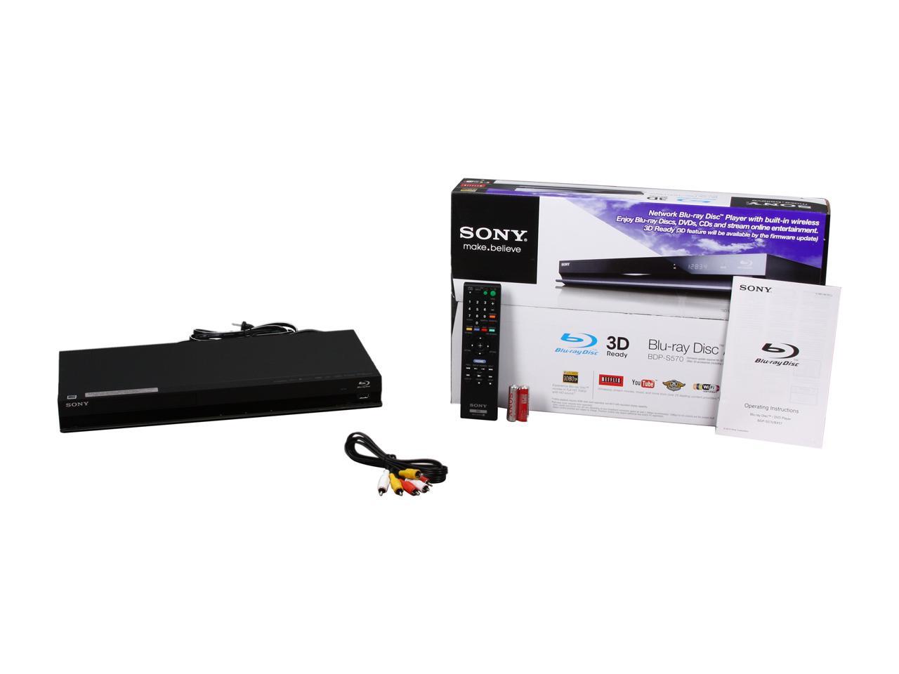 Sony 3D WiFi Built-in Blu-ray Player BDP-S570 - Newegg.com