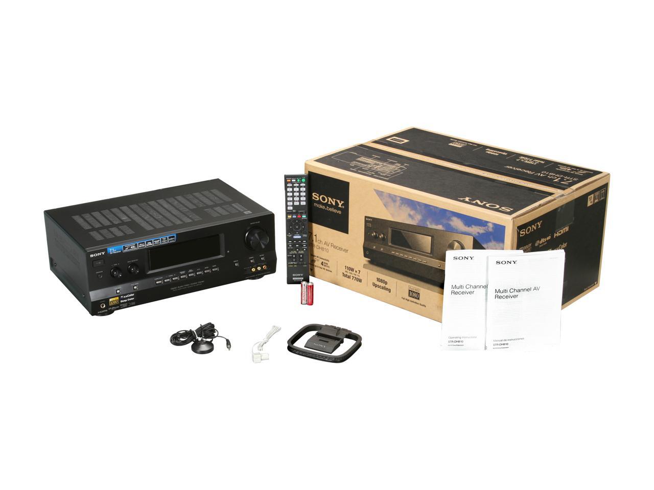 SONY 7.1-Channel Home Theater A/V Receiver STR-DH810 - Newegg.com