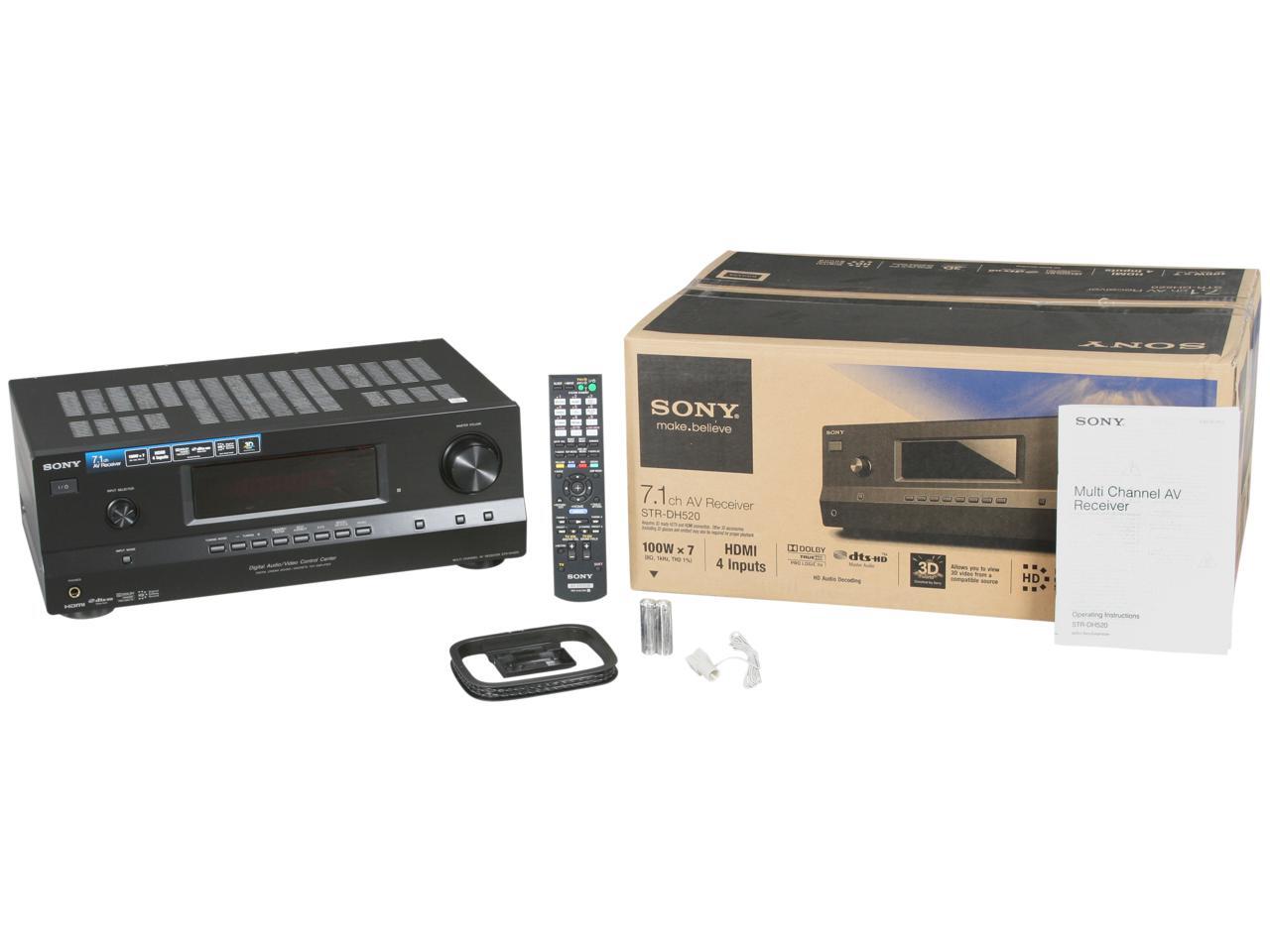SONY STR-DH520 7.1-Channel 3D A/V Receiver - Newegg.com