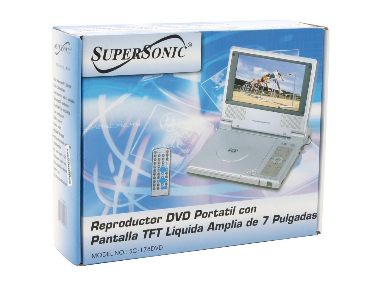 SDAT SC-177 Portable DVD Player with 7" 16:9 LCD & TV Tuner - Newegg.com