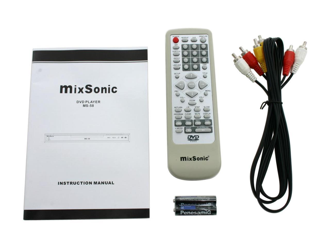 SDAT Mixsonic DVD Player MS-58 - Newegg.com