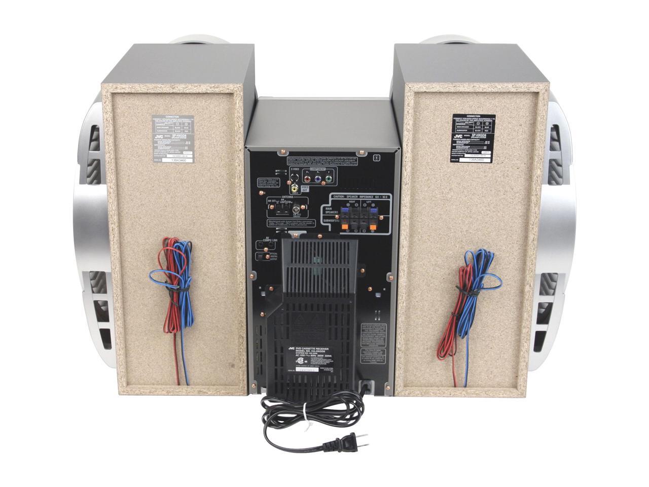 JVC DVD/CD/Cassette/MP3 5-DVD Tray Changer Mini Video System HX-GD8 ...