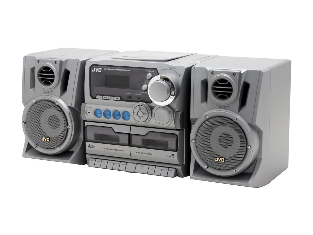 JVC Single CD Portable System with Hyper Bass Sound PC-X290 - Newegg.com