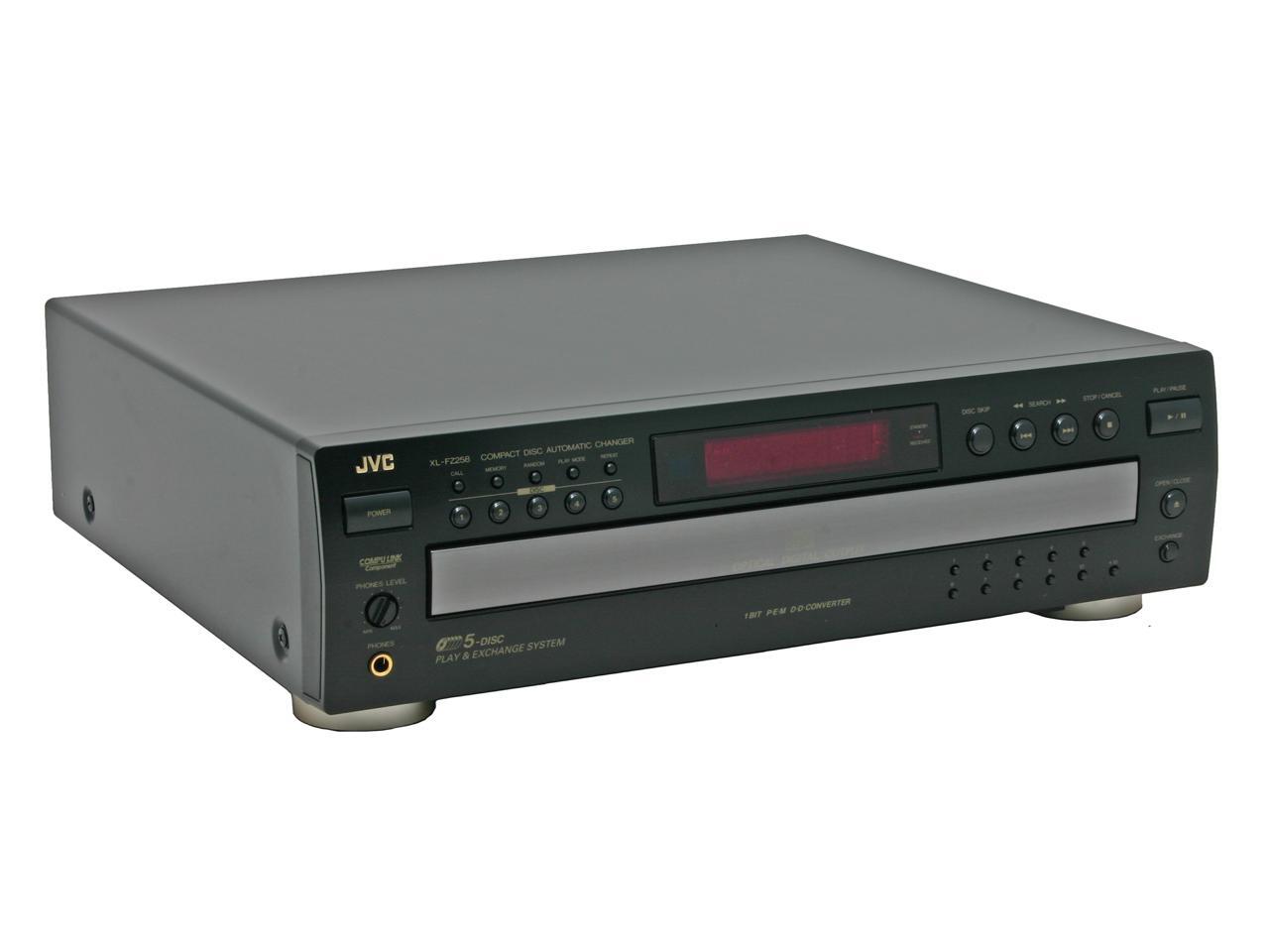 JVC XL-FZ258BK 5 Disc Carousel CD Changer Black - Newegg.com