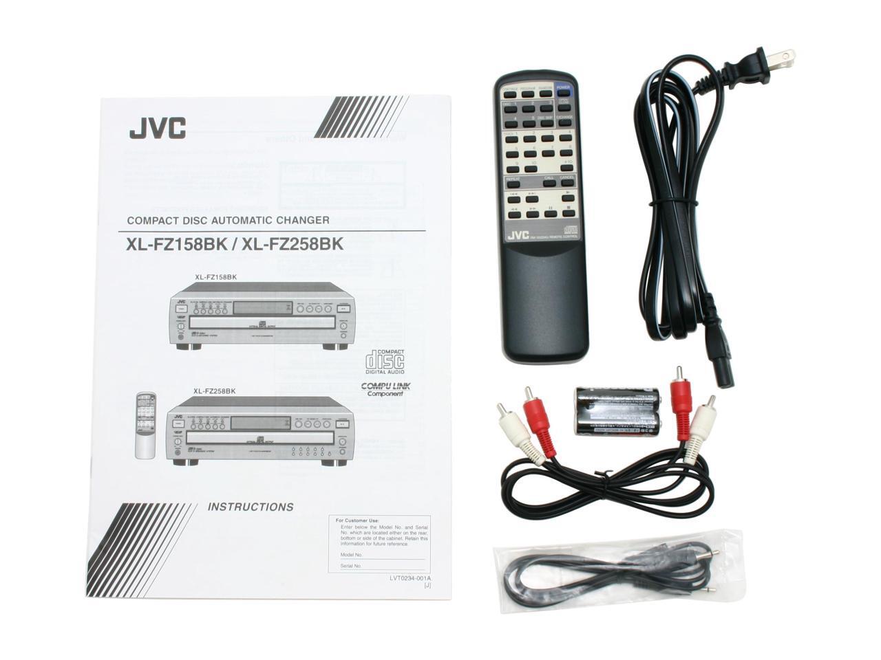 JVC XL-FZ258BK 5 Disc Carousel CD Changer Black - Newegg.com