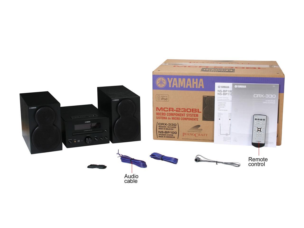 Yamaha - Micro Component System w/ CD player, iPod dock and FM tuner ...