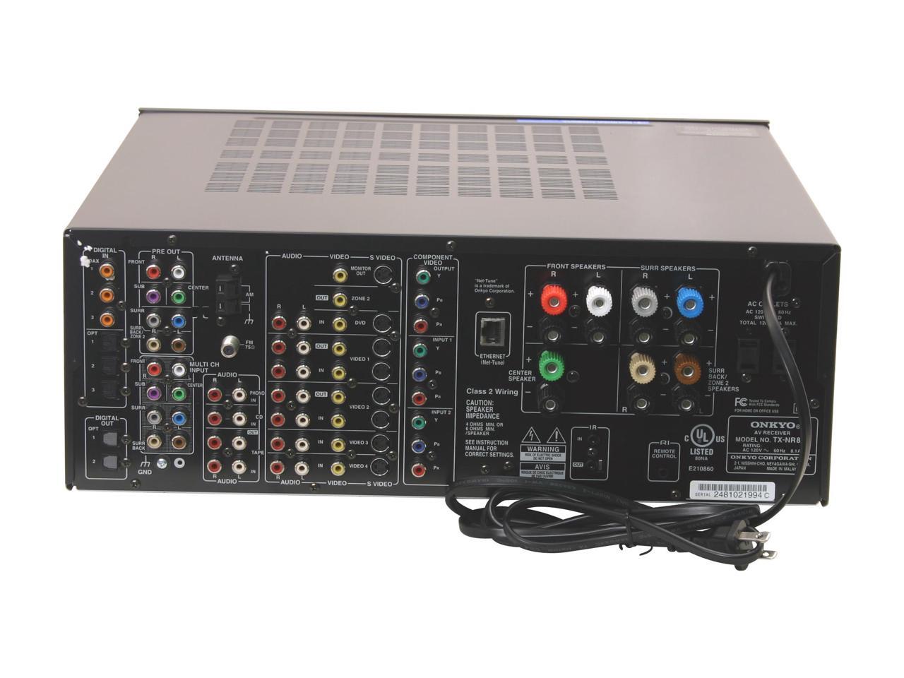 ONKYO TX-NR801 7.1-Channel Home Network Receiver - Newegg.com