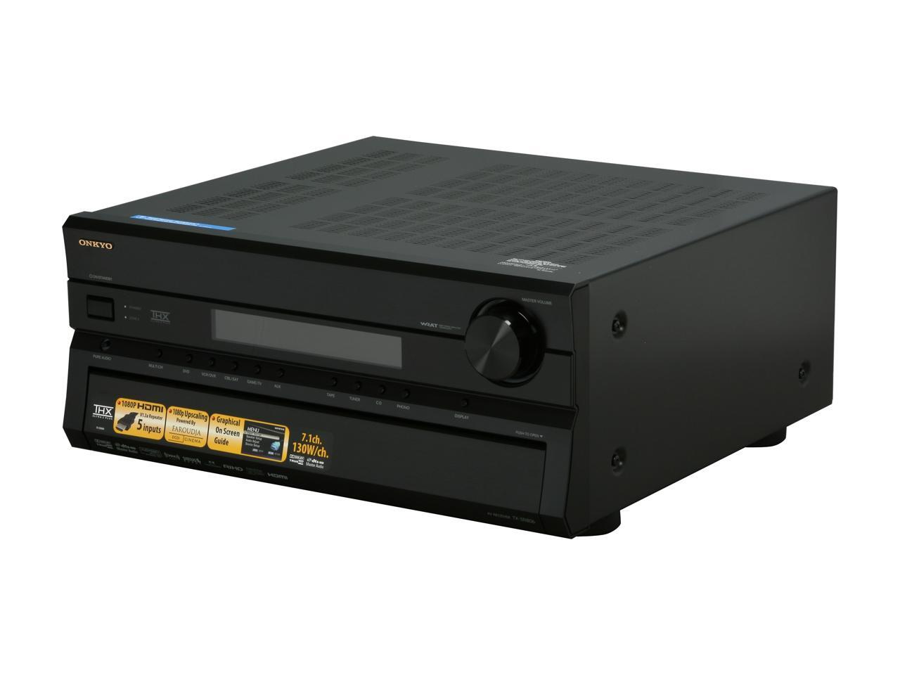 ONKYO TXSR806 7.1-Channel THX Ultra 2 Plus Certified Black Home Theater ...