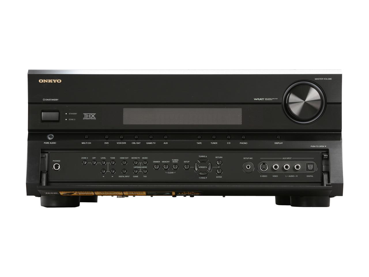 ONKYO TXSR806 7.1-Channel THX Ultra 2 Plus Certified Black Home Theater Receiver - Newegg.com