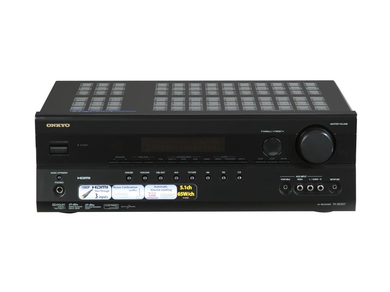 ONKYO TX-SR307 5.1-Channel Home Theater Receiver - Newegg.com