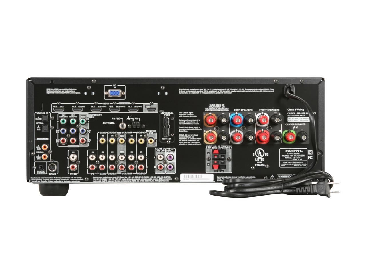 ONKYO TX SR608 7 2 Channel Home Theater Receiver Newegg