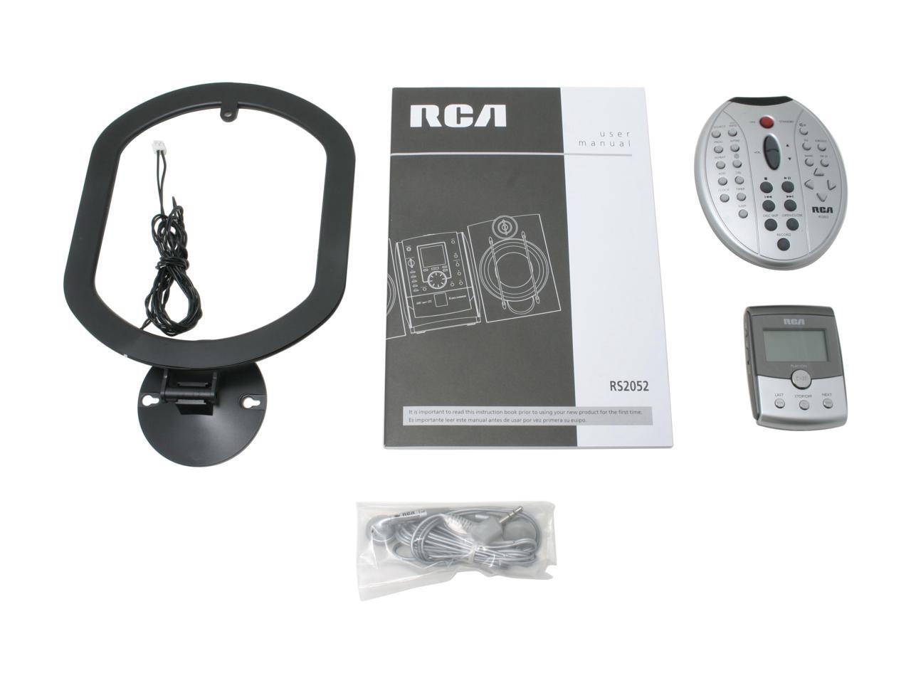 RCA CD/MP3/Radio 5-Disc Changer Shelf System RS2052 - Newegg.com