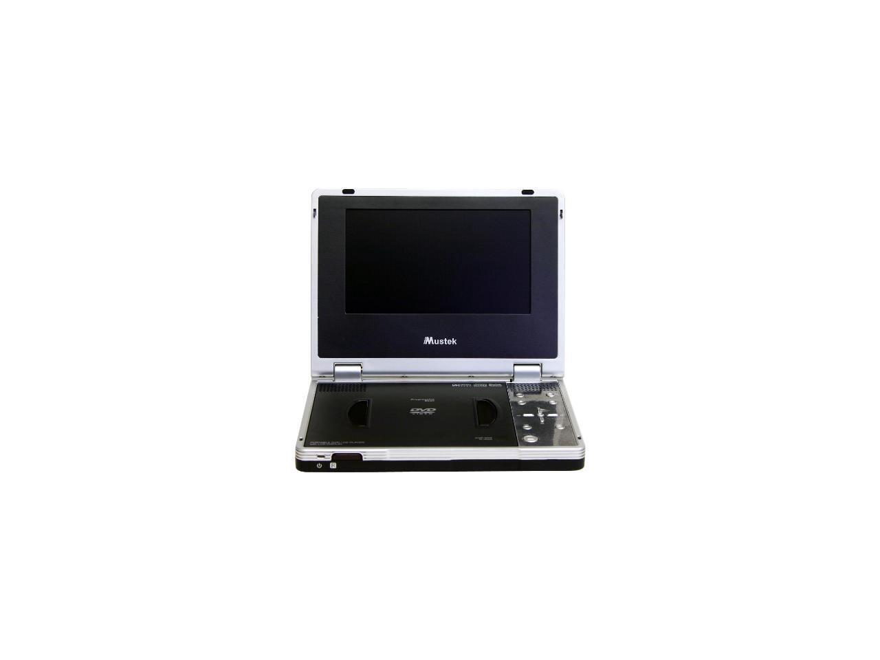 Mustek PL407H Portable Progressive Scan DVD player W/ 7" 16:9 LCD ...