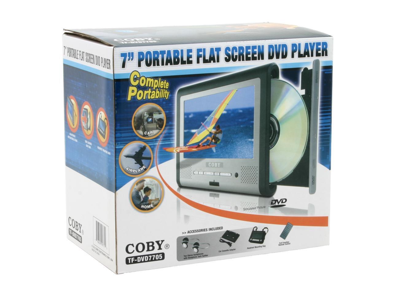 COBY TF-DVD7705 Portable Tablet DVD Player w/ 7" 16:9 TFT LCD - Newegg.com