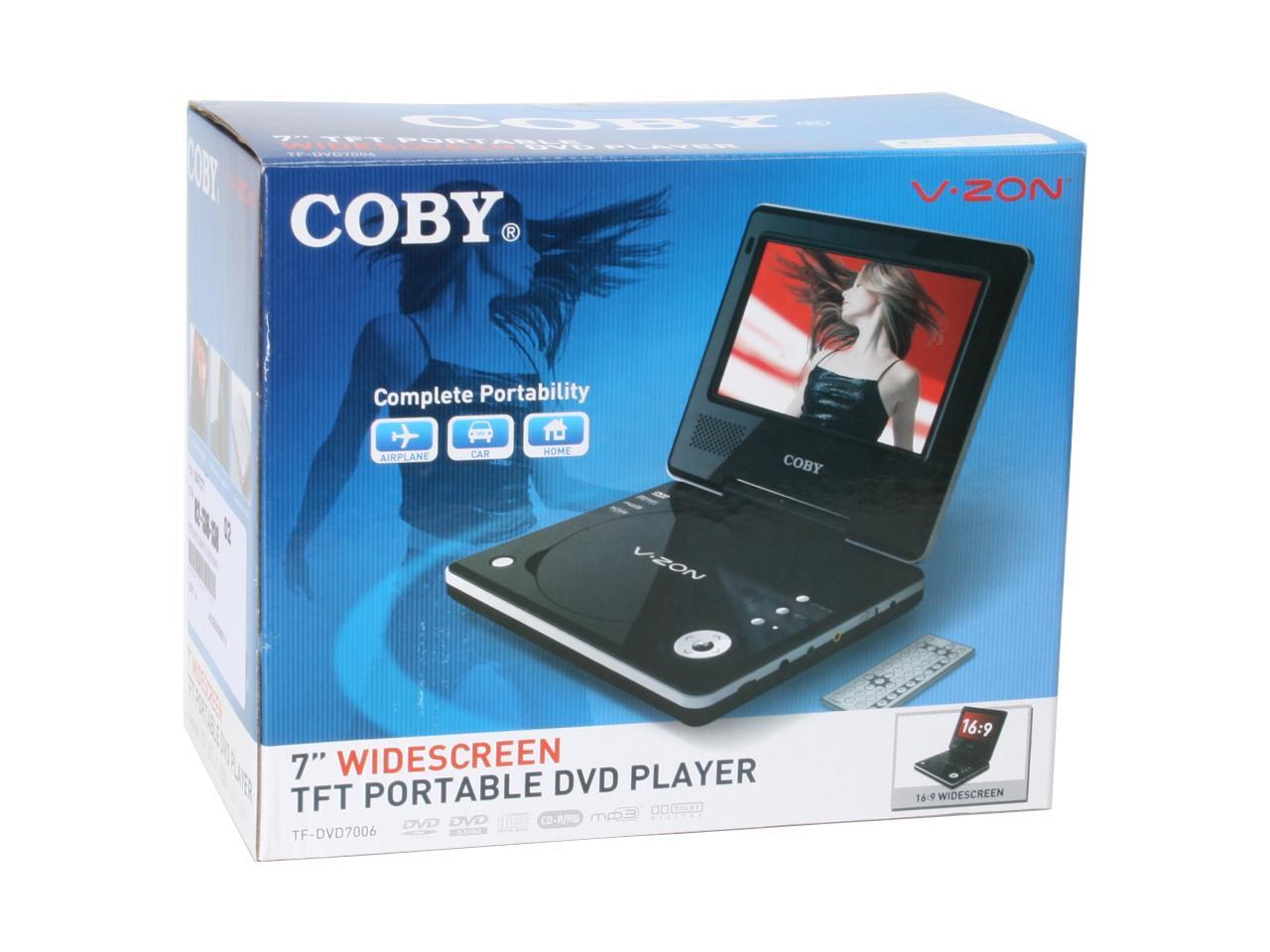 COBY TF-DVD7006 7" widescreen TFT Portable DVD Players - Newegg.com