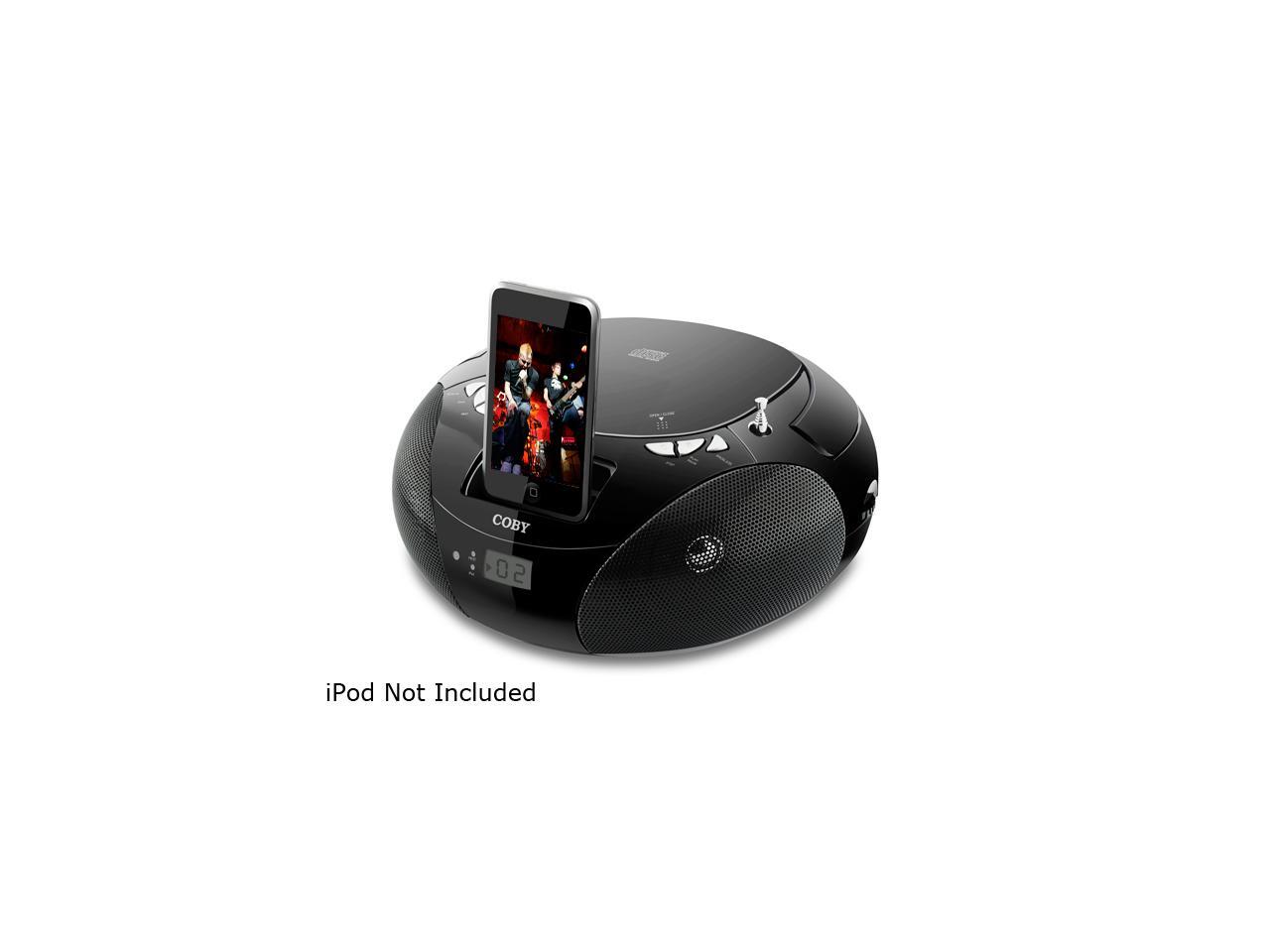 Coby Portable Cd Boombox For Ipod Csmp142