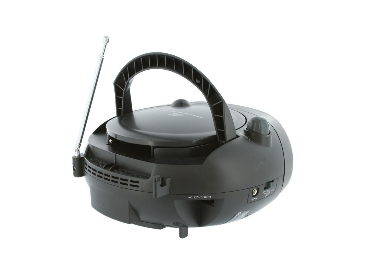 jWIN Portable CD Player with AM/FM Radio (Black) JX-CD427BLK - Newegg.com