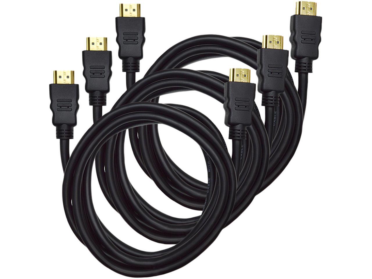 DAT 7192D 6 ft. HDMI to HDMI Cable (3-pack) - Newegg.com