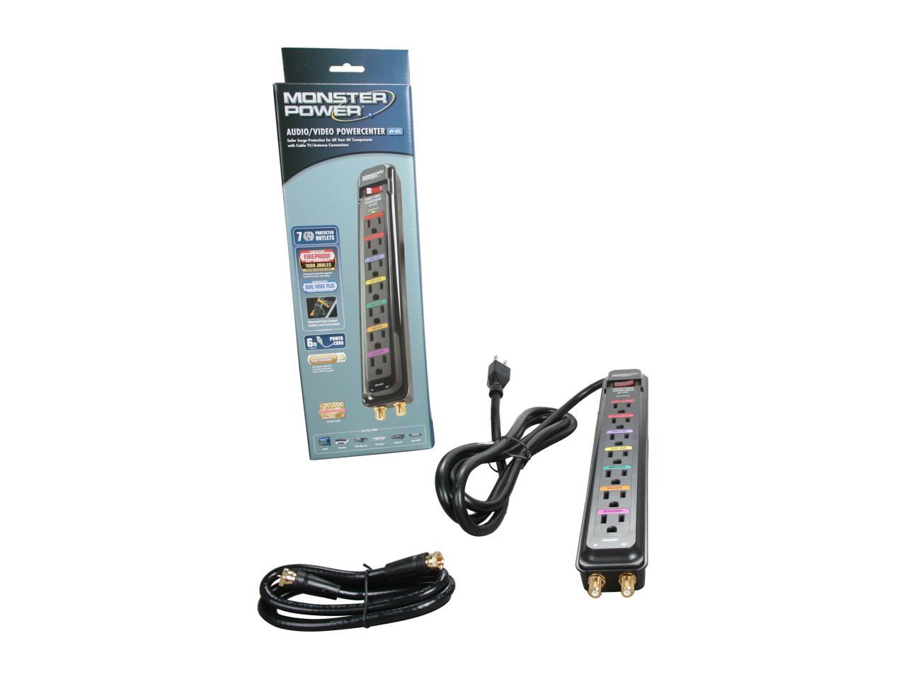 MONSTER MP AV 625 7 Outlets Audio Video PowerCenter - Newegg.com