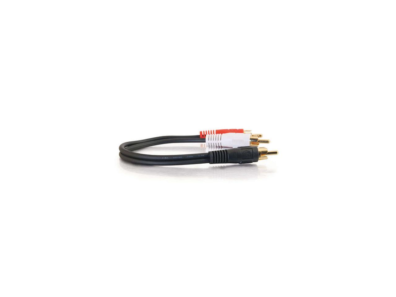 C2G 03161 Value Series One RCA Mono Male to Two RCA Stereo Male Y-Cable ...