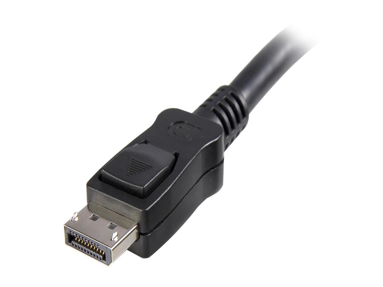 StarTech.com DISPLPORT1L DisplayPort Cable - 1 ft - with Latches ...