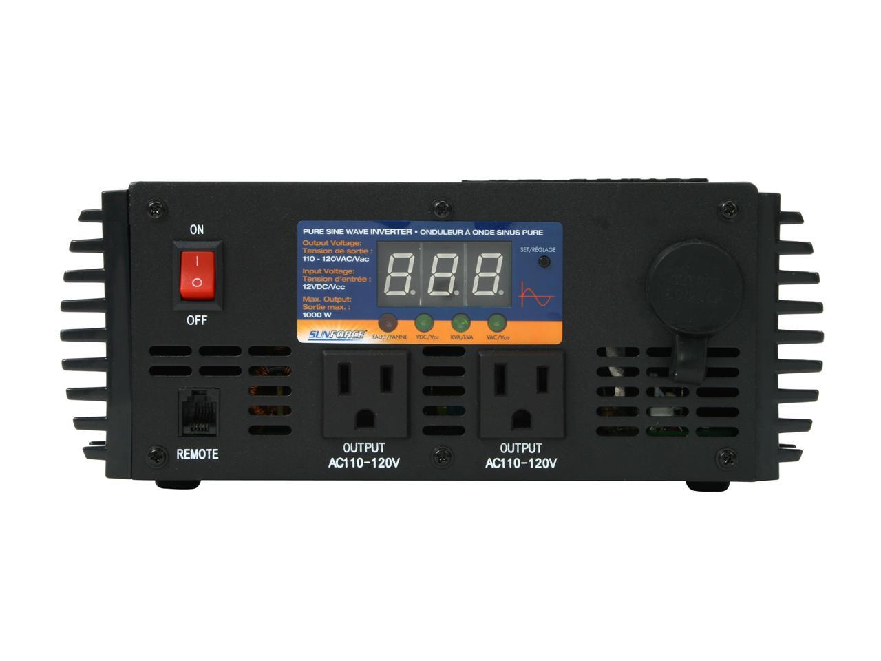 Sunforce 11240 1000 Watt Pure Sine Wave Inverter - Newegg.ca