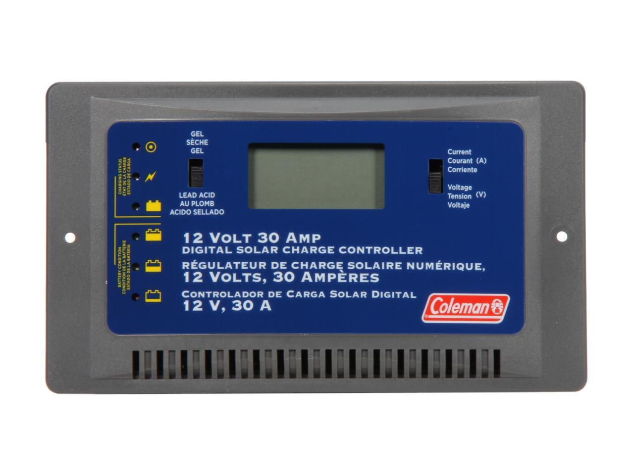 Coleman 68032 12V 30Amp Digital Solar Charge Controller - Newegg.com