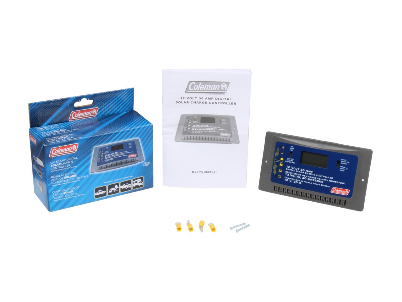 Coleman 68032 12V 30Amp Digital Solar Charge Controller - Newegg.com