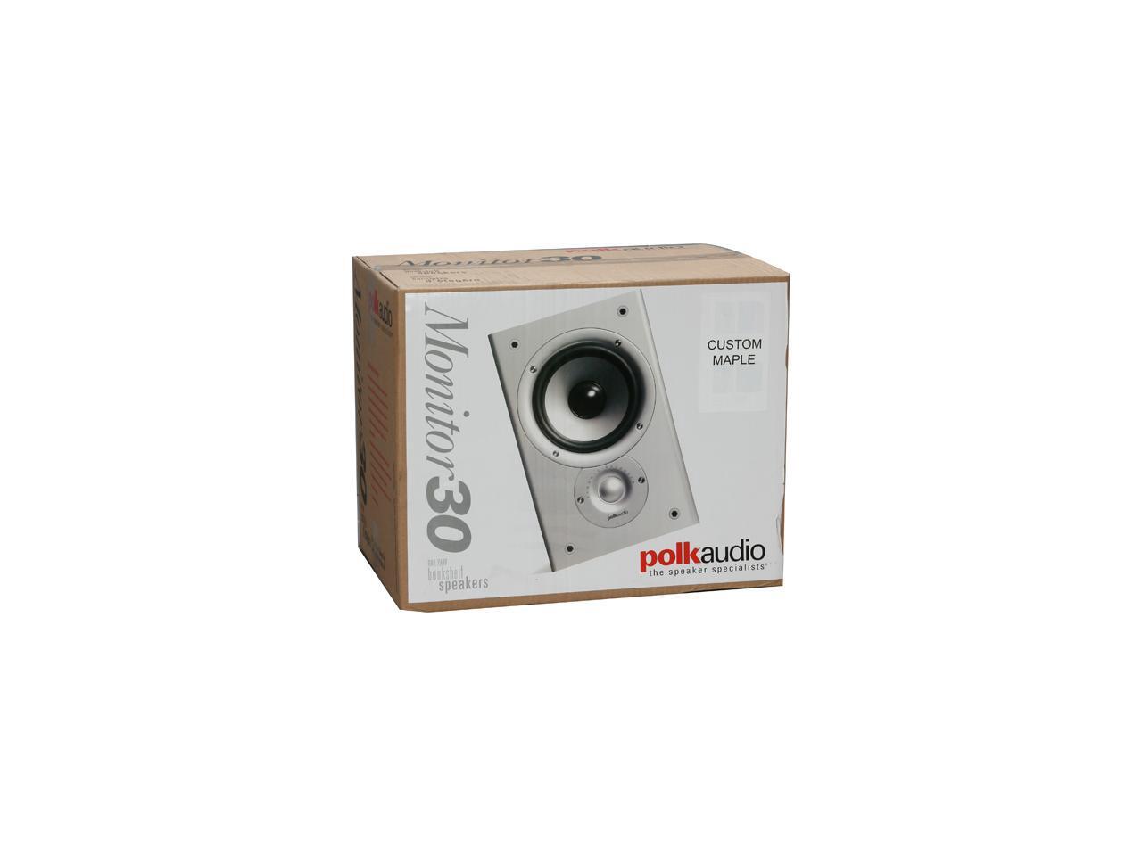 Polk Audio Monitor 30 Maple Two-Way Bookshelf Loudspeaker Pair - Newegg.com