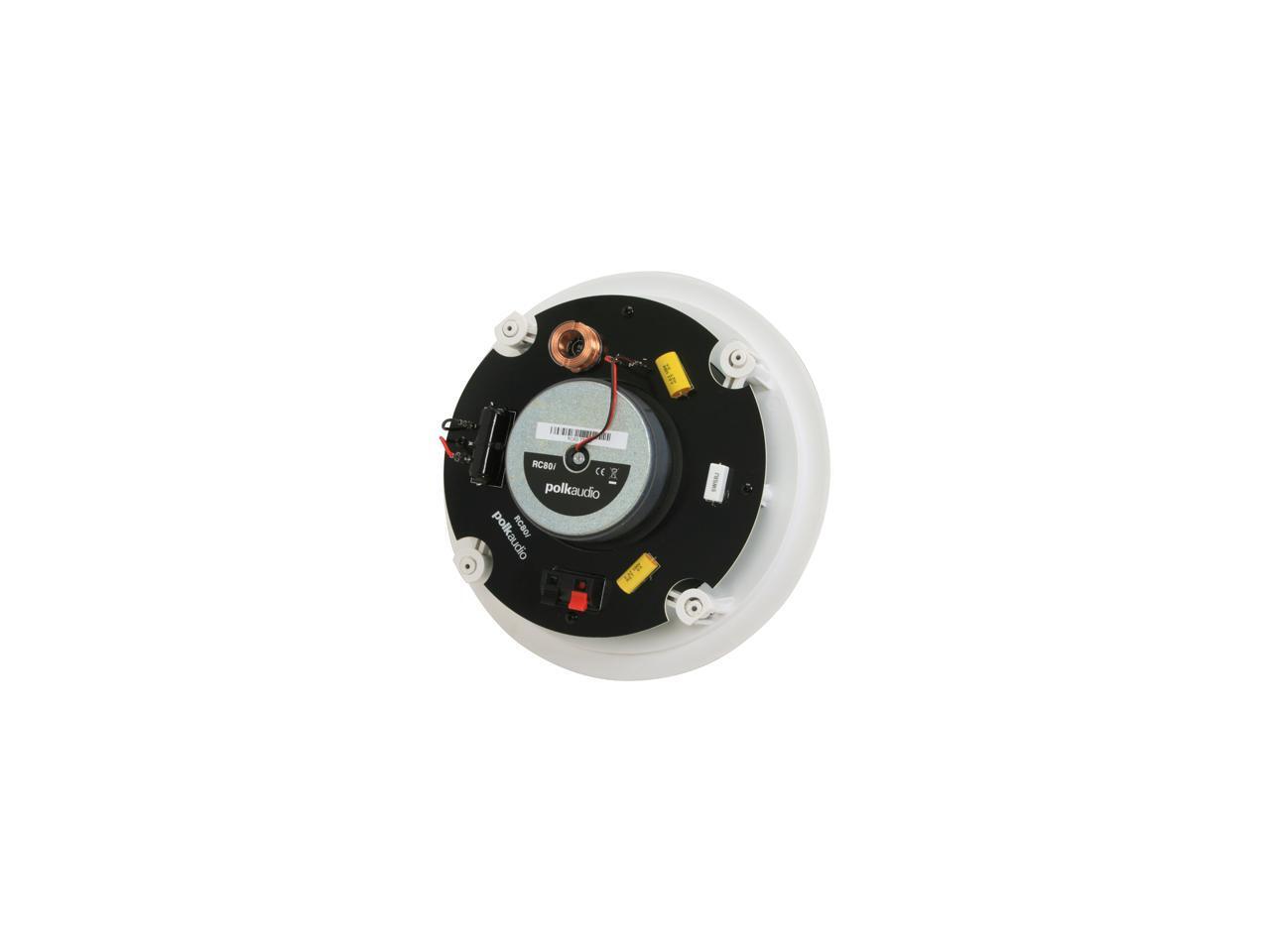 Polk Audio RC80i White Round 8" High Performance In-Ceiling/In-Wall ...