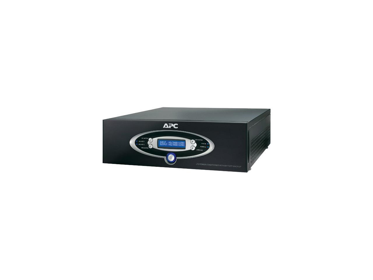 APC - AV 1.5kVA Power Conditioner w/ Battery Back-up (J15BLK) - Newegg.com