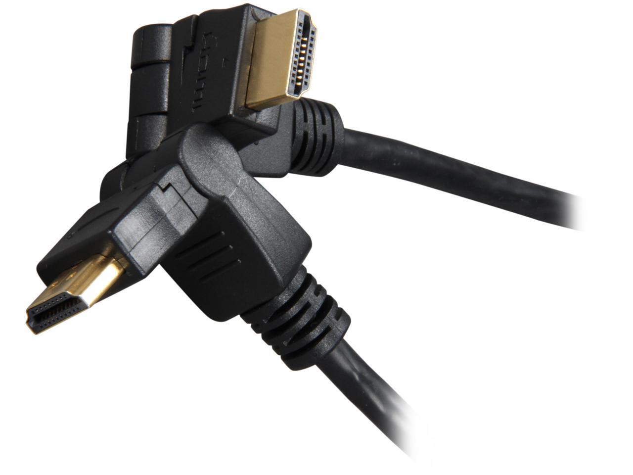CABLES UNLIMITED PCM-2299-R12 12 ft. High Speed Rotating HDMI® Cable ...