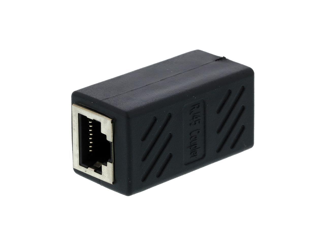 Coboc COUPLER-CAT6-STP Black Cat6 STP Ethernet Shielded 8P8C RJ45 ...