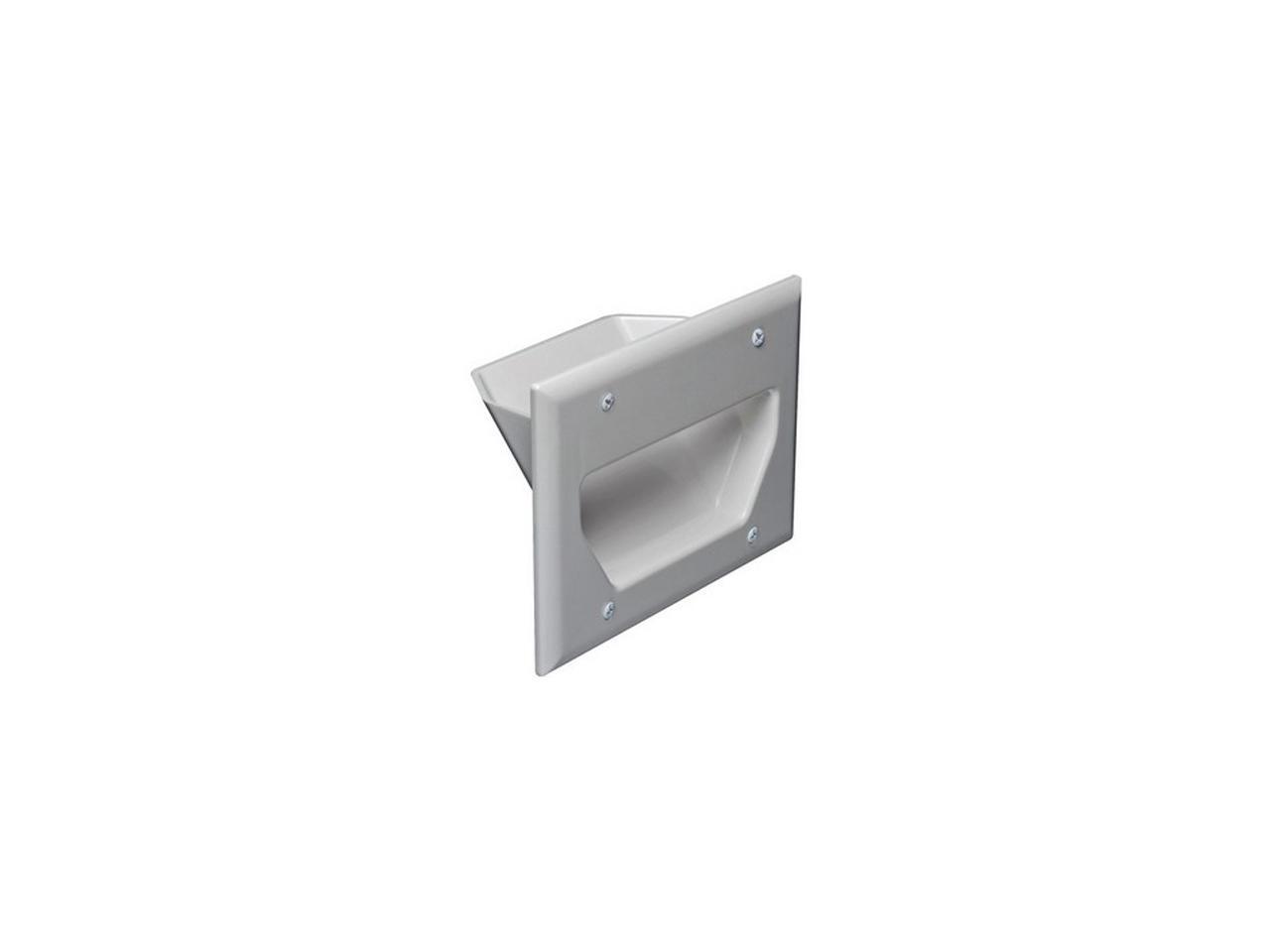 DataComm 45-0003-WH 3-Gang Recessed Cable Plate, White - Newegg.com