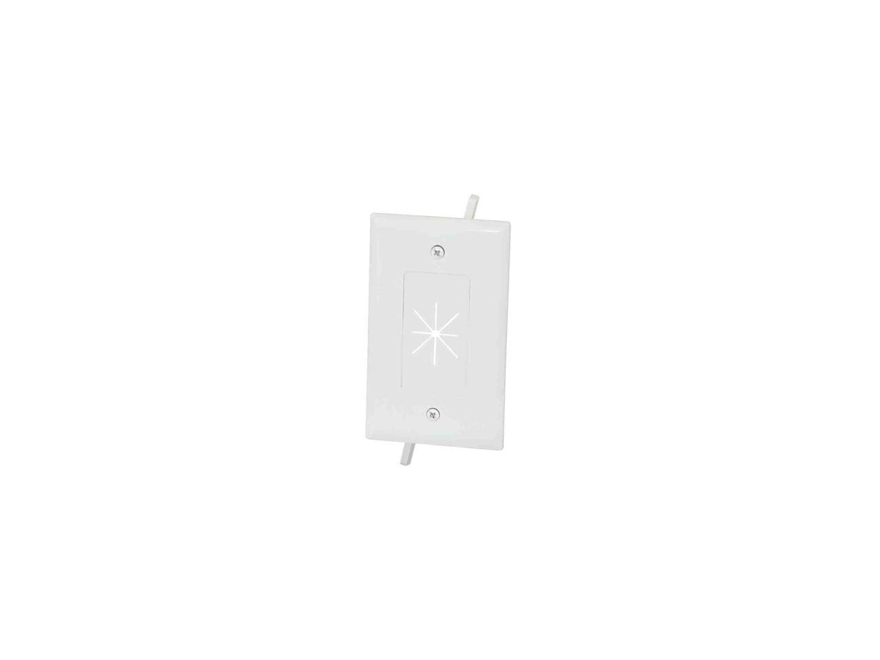 DataComm 45-0014-WH Cable Plate with Flexible Opening - Newegg.com