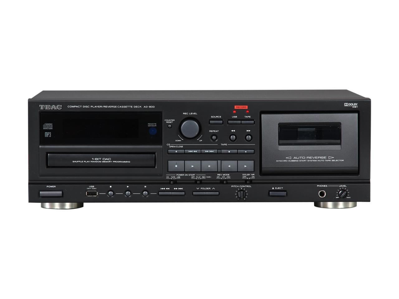 TEAC AD-800 CD/Cassette Player w/ USB - Newegg.com