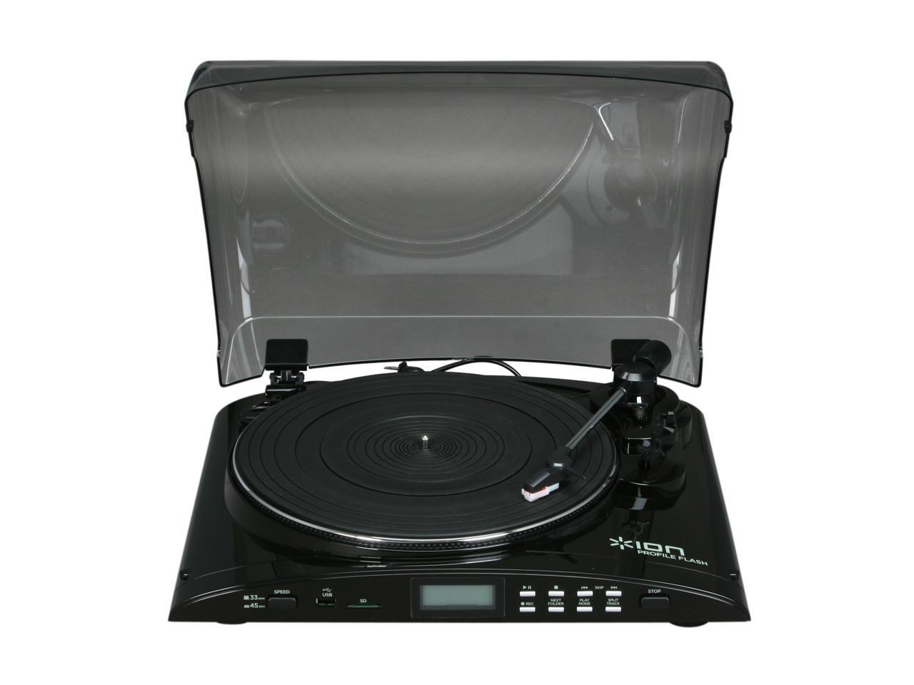 Ion Audio - Vinyl-to-SD/USB Turntable (PROFILE FLASH) - Newegg.com