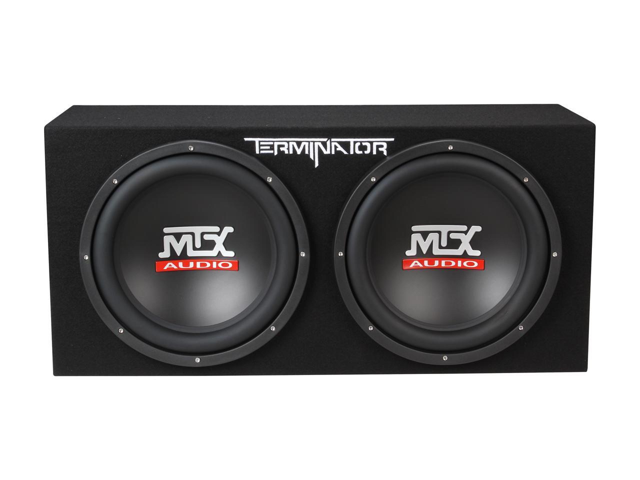 MTX Dual 12" 1200W Sealed Enclosure and Mono Block Amplifier - Newegg.com