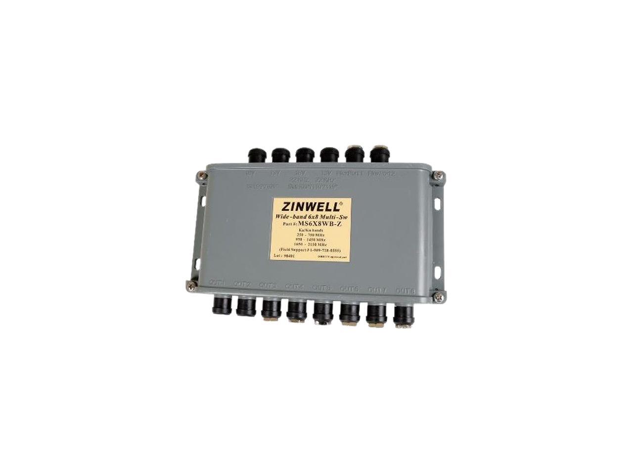 Zinwell MS6X8WB DIRECTV Approved Wideband Multiswitch - Newegg.com