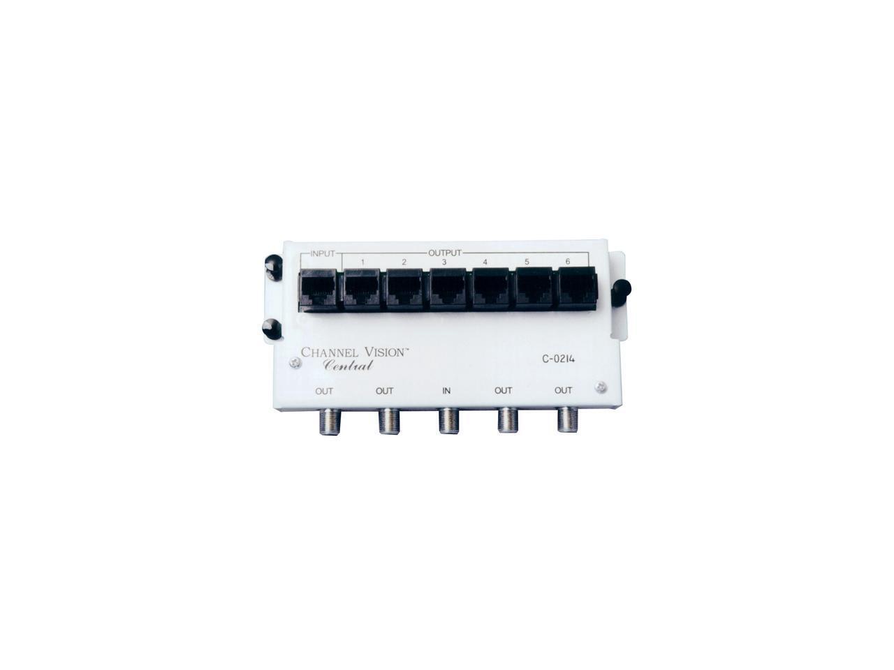 CHANNEL VISION C-0214 Basic Service Module w/RJ45,4 Way RF Splitter ...