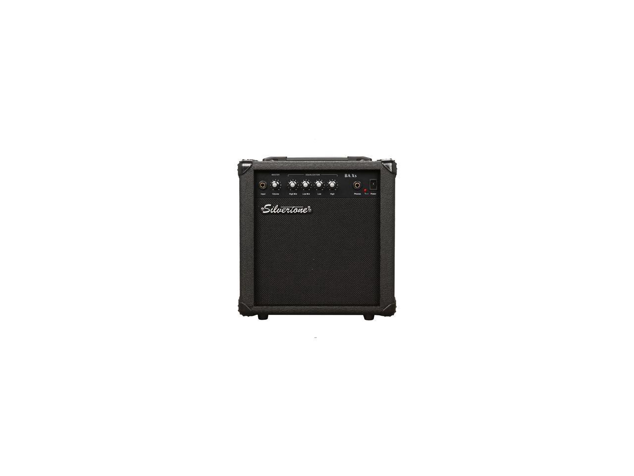 Silvertone LB11 Electric Bass Package, Liquid Black - Newegg.com