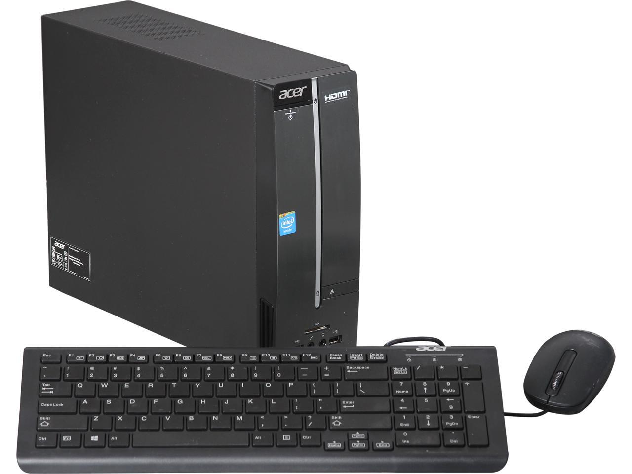 Refurbished: Acer Desktop PC Aspire X AXC-603-UR15 Intel Celeron J1800 ...