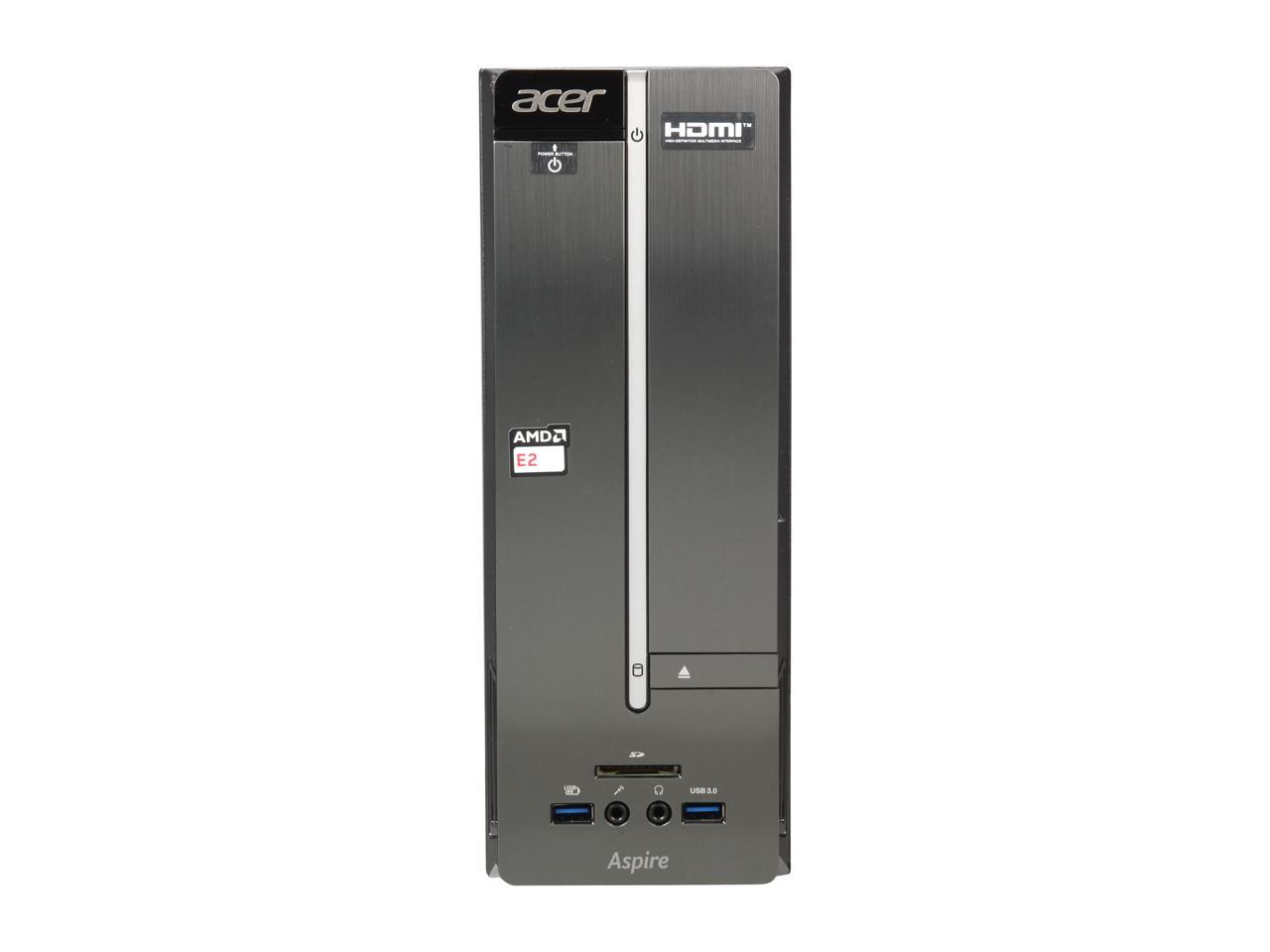 Acer Desktop PC Aspire X AXC-115-UR20 AMD E2-6110 4GB DDR3 500GB HDD ...