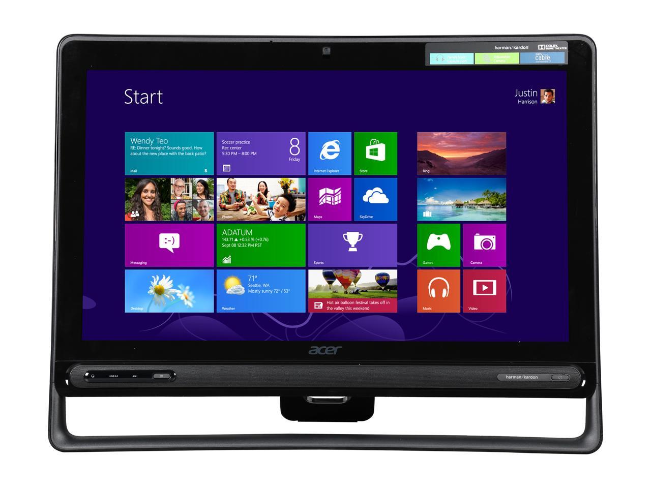 Acer All-in-One PC Aspire AZ3-605-UR2A Intel Core i3-3227U 4GB DDR3 1TB ...