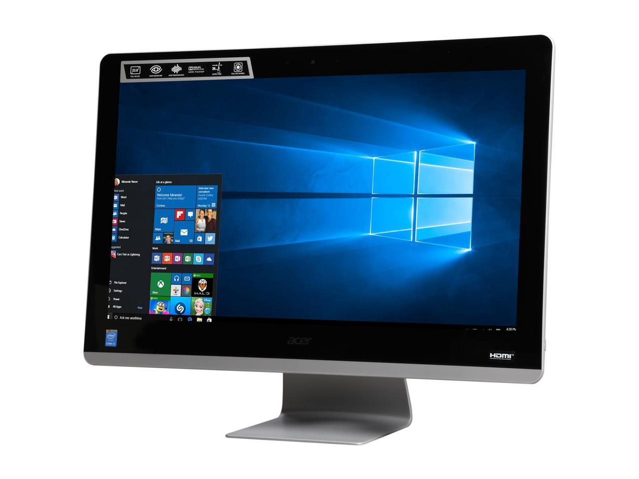 Acer All-in-One Computer Aspire AZ3-710-UR55 Intel Core i3-4170T 6GB ...